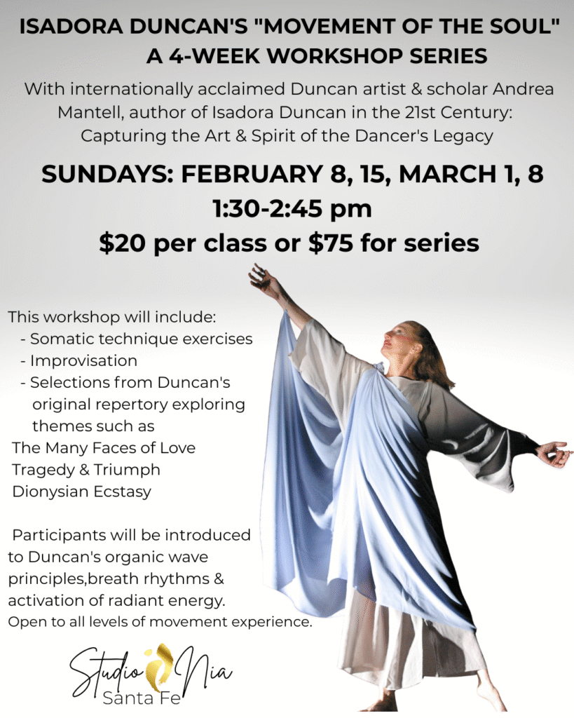 Isadora Duncan's Movement of the Soul - Online & In Studio - StudioNia ...