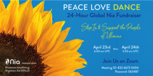 Peace, Love, Dance! 24-hour Global Nia Fundraiser - StudioNia Santa Fe